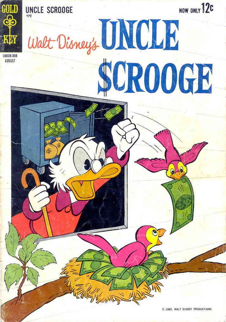 Uncle Scrooge (Walt Disney ) #44 GD ; Gold Key | low grade comic August ...