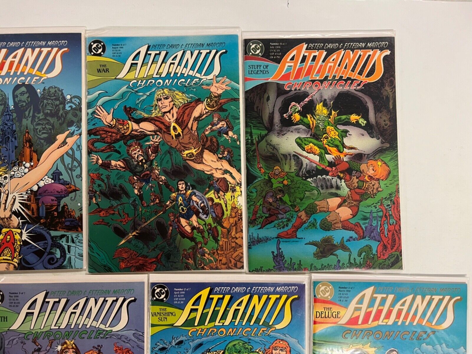 7 Atlantis Chronicles DC Comic Books # 1 2 3 4 5 6 7 Batman Superman 1 ...
