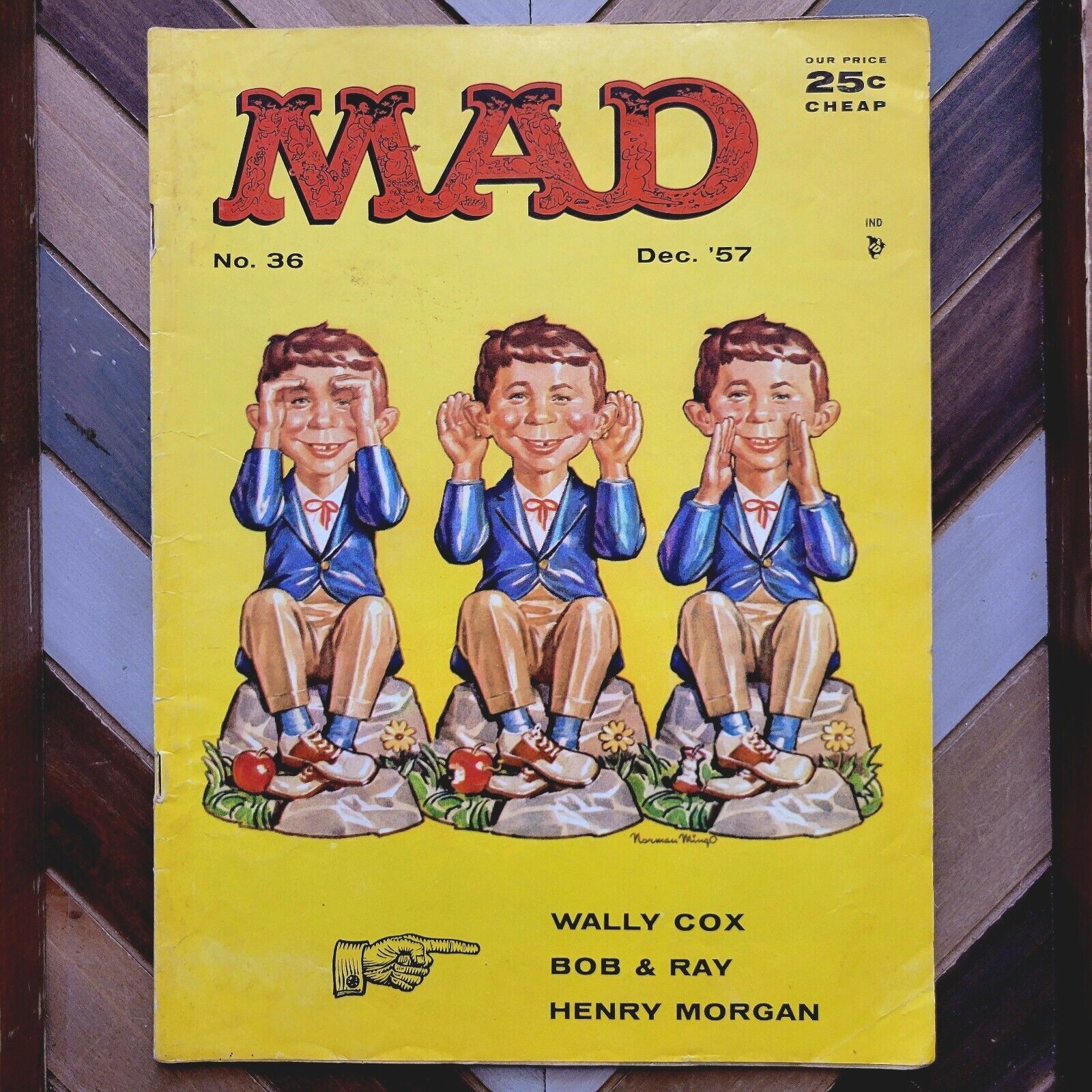 Vintage MAD Magazine #36 VG (Dec 1957) Wally Wood CONEY ISLAND Basil ...