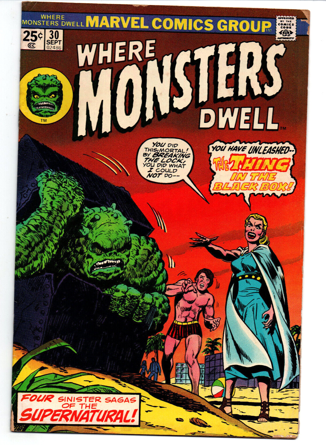 Where Monsters Dwell #30 - Marvel Horror - 1974 - FN/VF | Comic Books ...