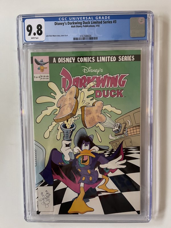 Disneys DARKWING DUCK Limited Series 3 CGC 9.8 Taurus Bulba Gosalyn ...
