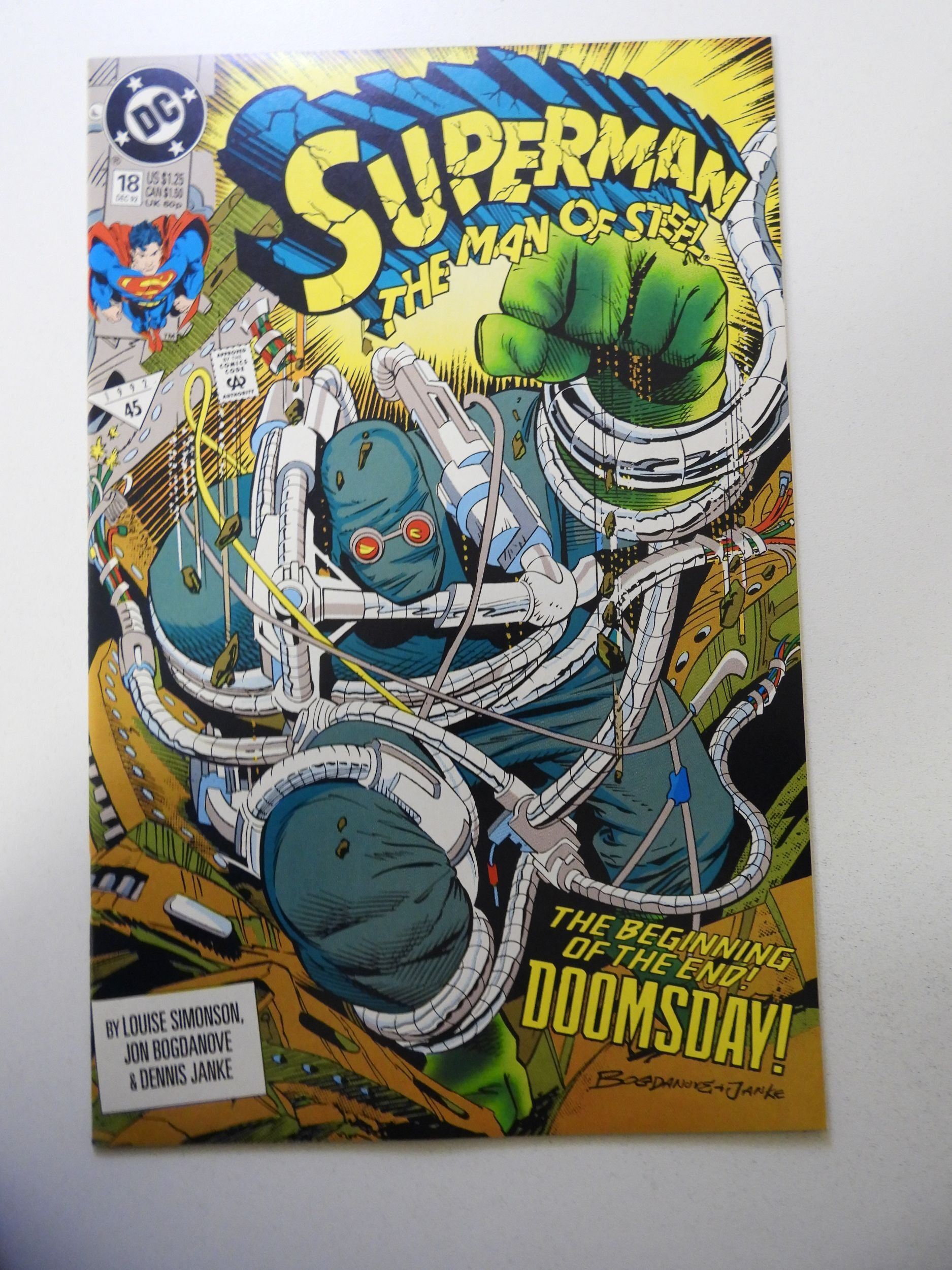Superman: The Man of Steel #18 (1992) 1st App of Doomsday! VF+ ...