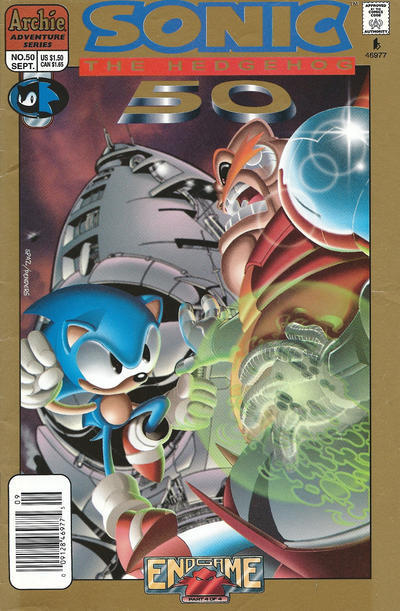 Sonic the Hedgehog #50 (Newsstand) FAIR ; Archie | low grade comic ...