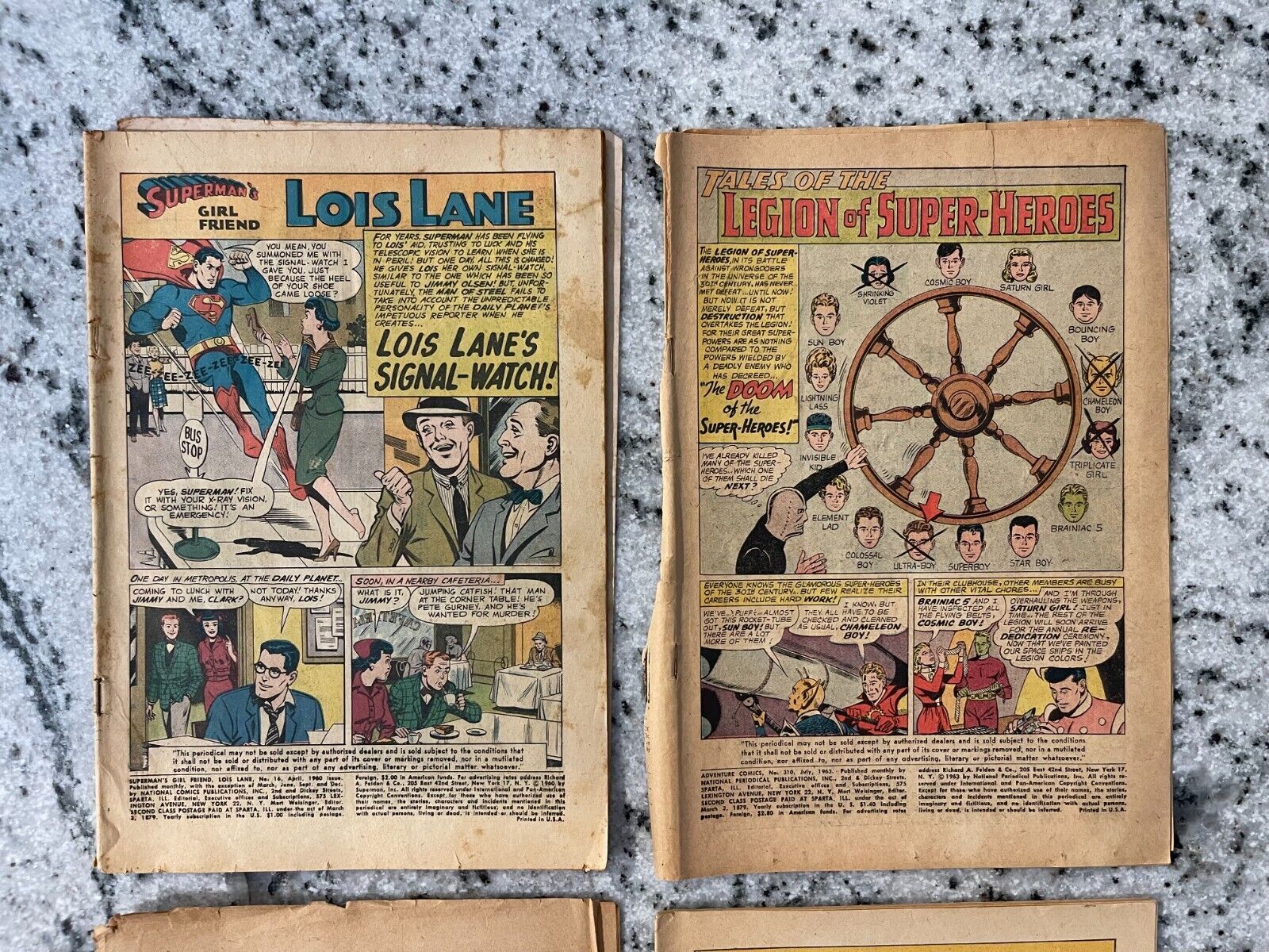 4 Coverless Comics Great For Art Projects Jet Power GE DC Superman ...