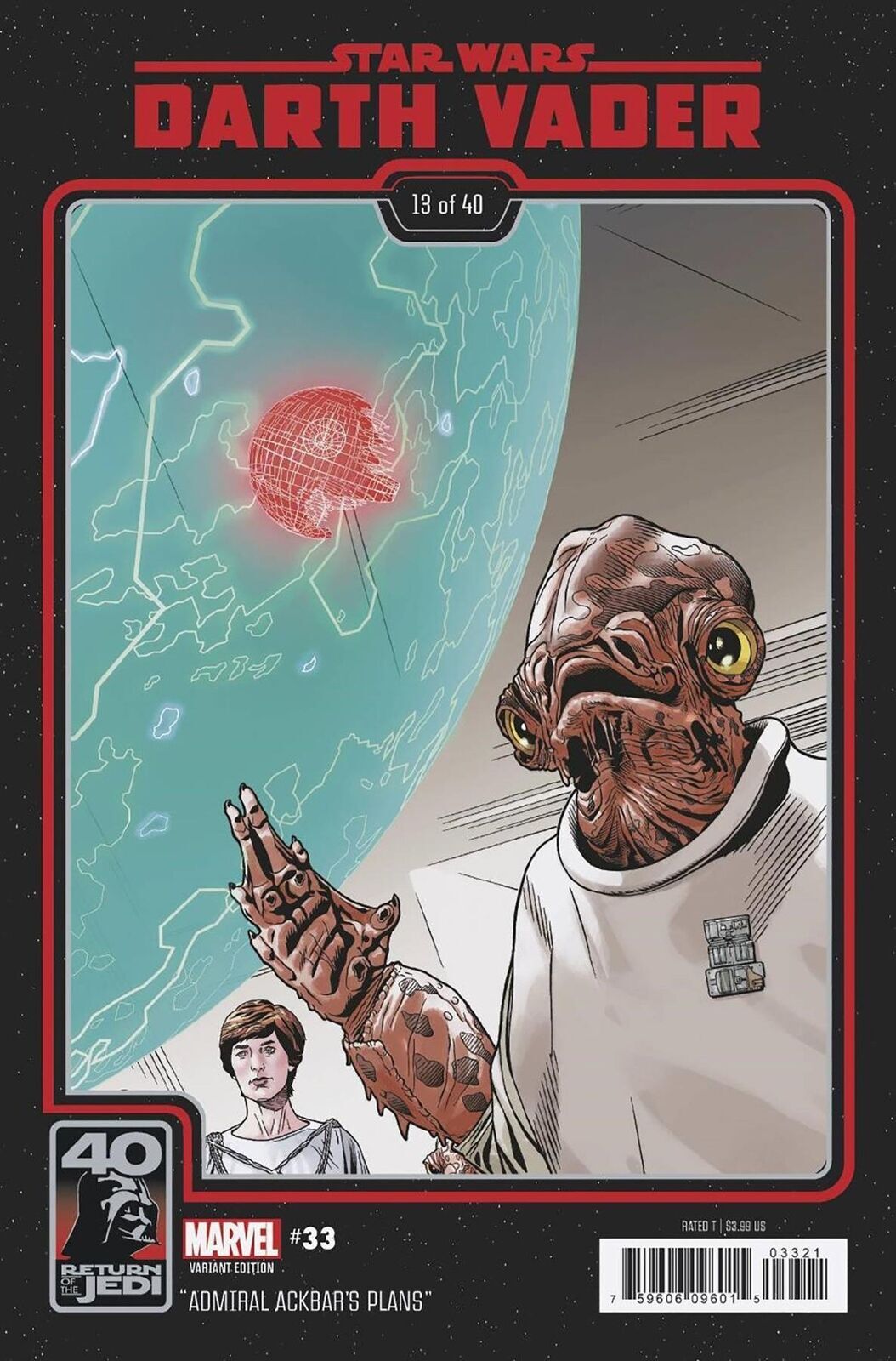 Star Wars Darth Vader #33 Return Jedi 40th Anniversary Var Marvel Comic ...