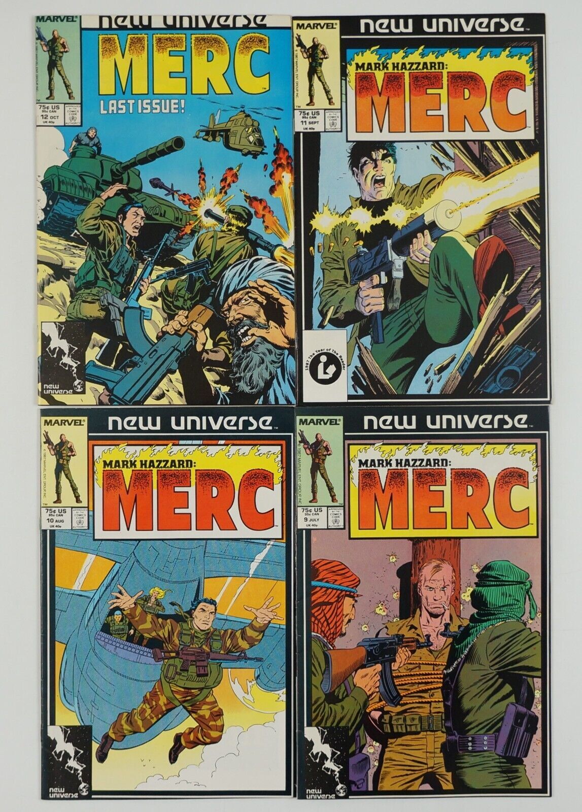 Mark Hazzard: Merc #1-12 FN complete series - peter david - mark ...