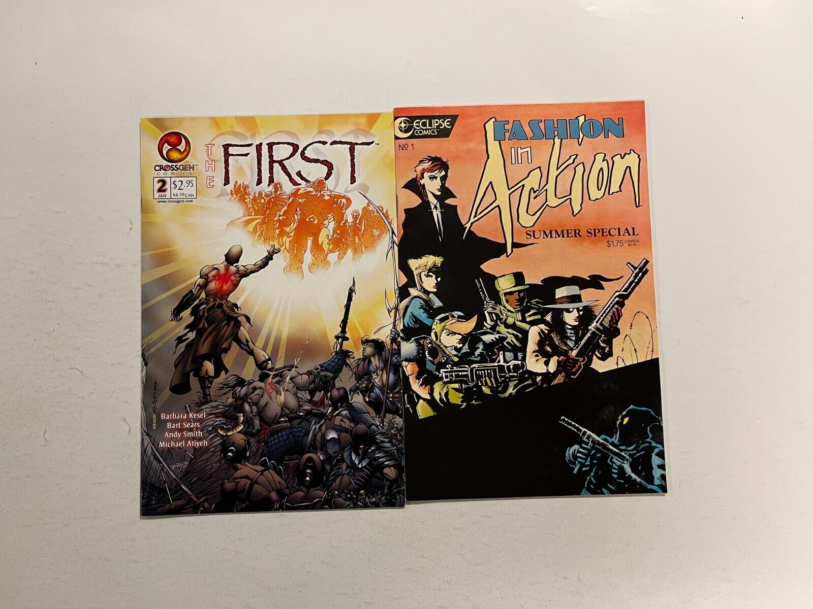 4 Books Crossgen The First #2 5 Eclipse Comics Fashion in Action #1 ...
