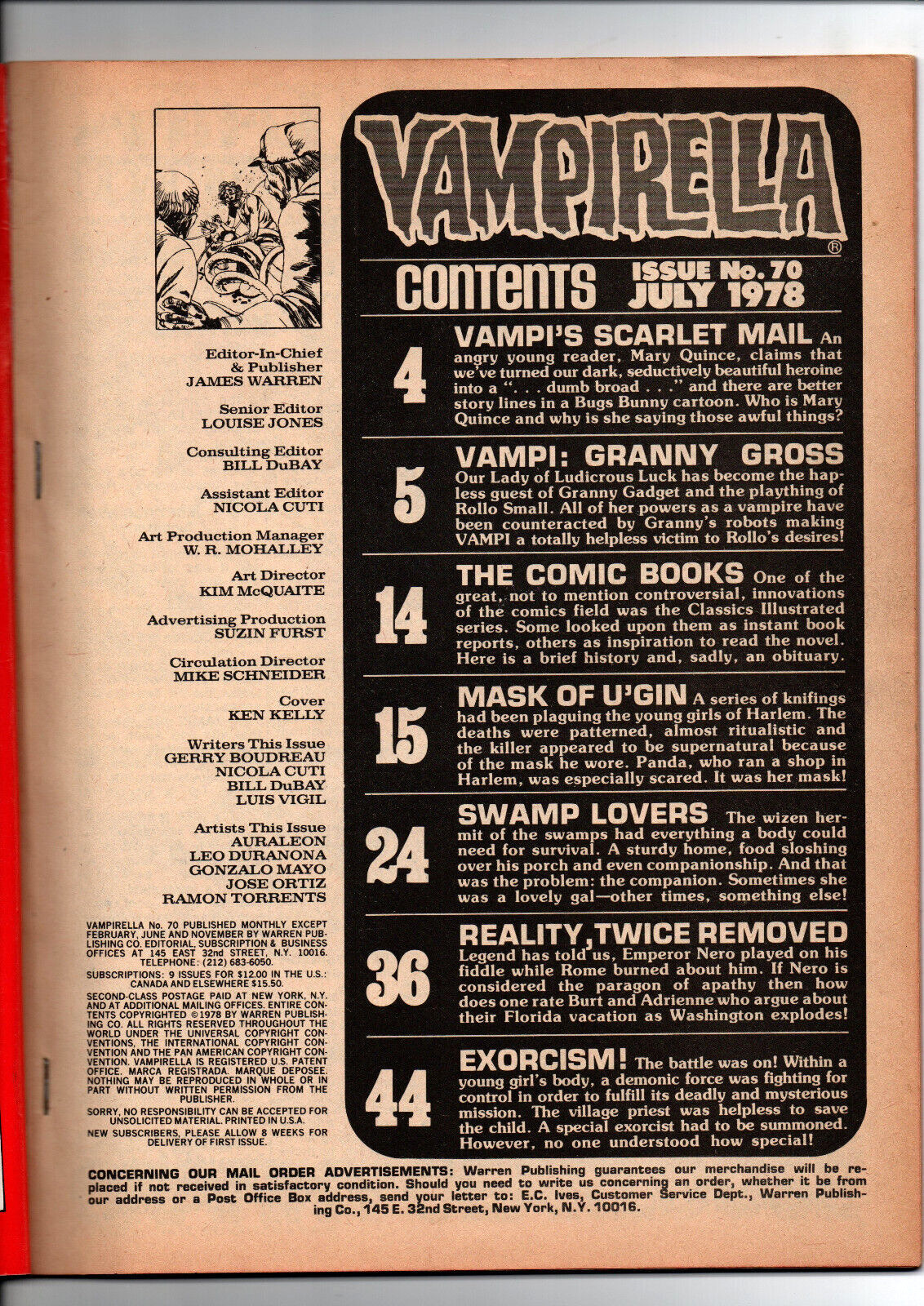 Vampirella #70 - vampire - Horror Magazine - Warren - 1978 - VG | Comic ...