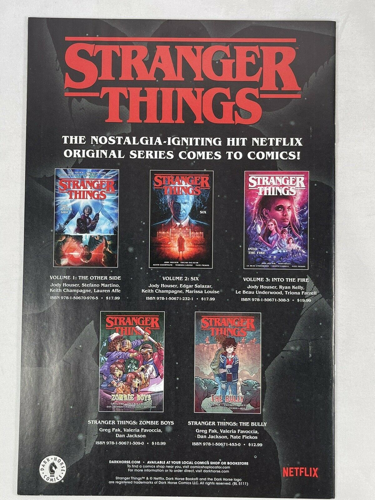 Stranger Things Science Camp #3 2020 Unread Kalvachev Cover A Dark ...