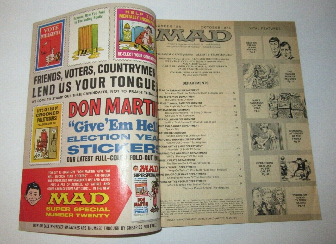 Mad Magazine #124 Star Trek Cover October 1976 EC Publications VF ...