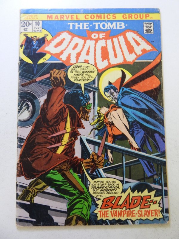 Tomb of Dracula #10 (1973) 1st appearance of Blade VG/FN condition ...