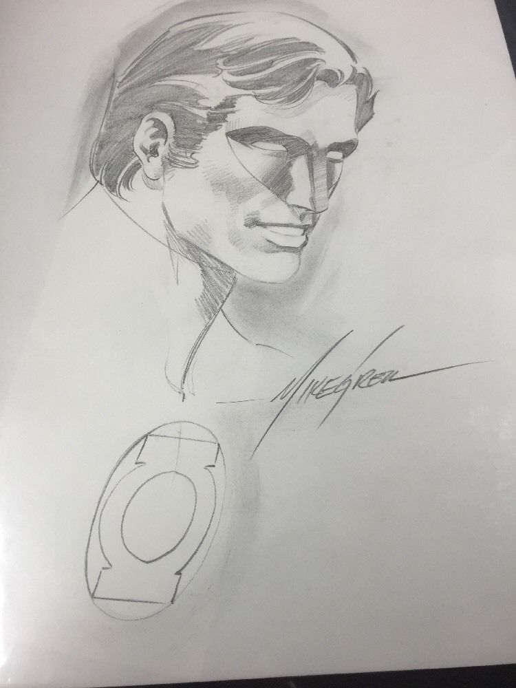 Original Art Commission By Mike Grell Feat. Hal Jordan The Green ...