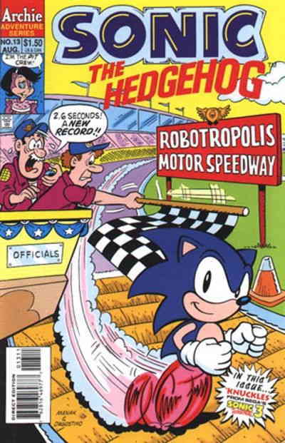 Sonic the Hedgehog #13 VF ; Archie | 1st appearance Knuckles | Comic ...