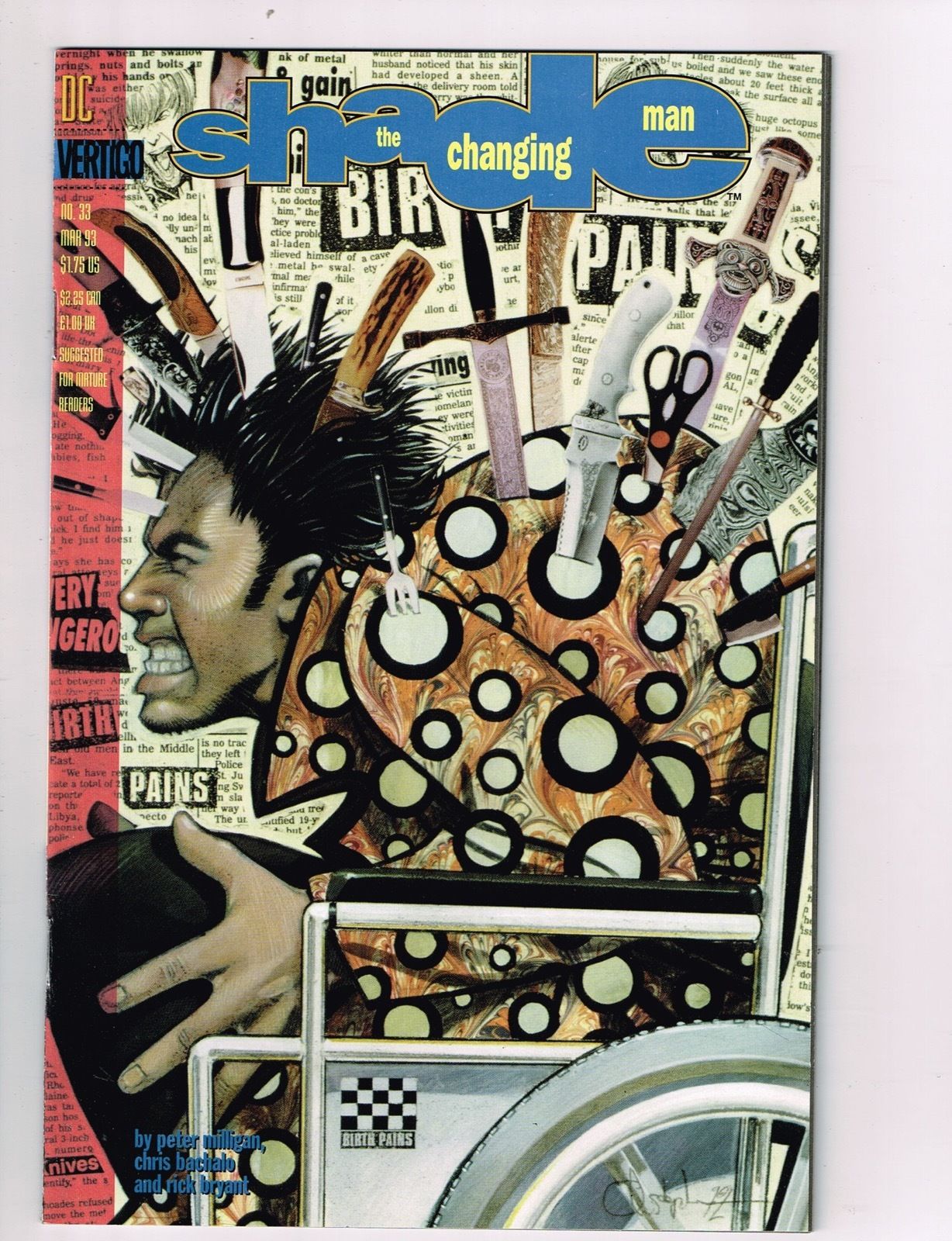 Shade the Changing Man (1990 2nd Series) #33 DC Comic Book Supernatural ...