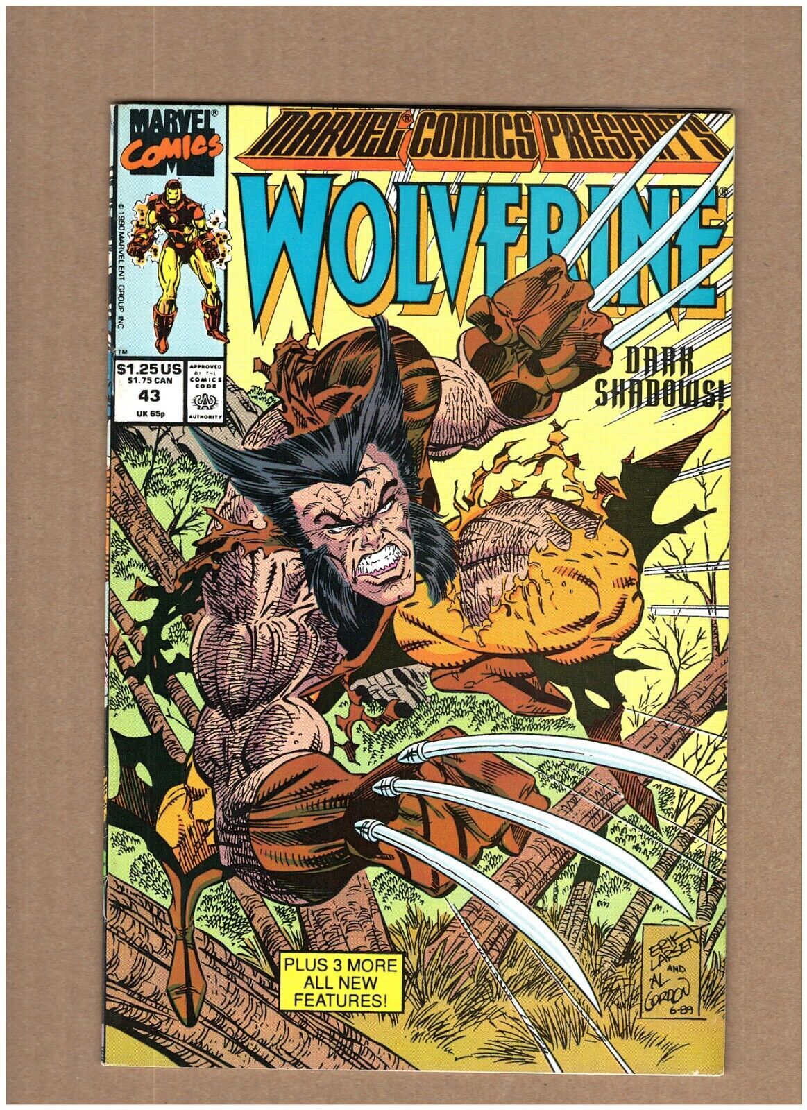 Marvel Comics Presents #43 Wolverine Wonder Man Iron Man 1990 FN 6.0 ...