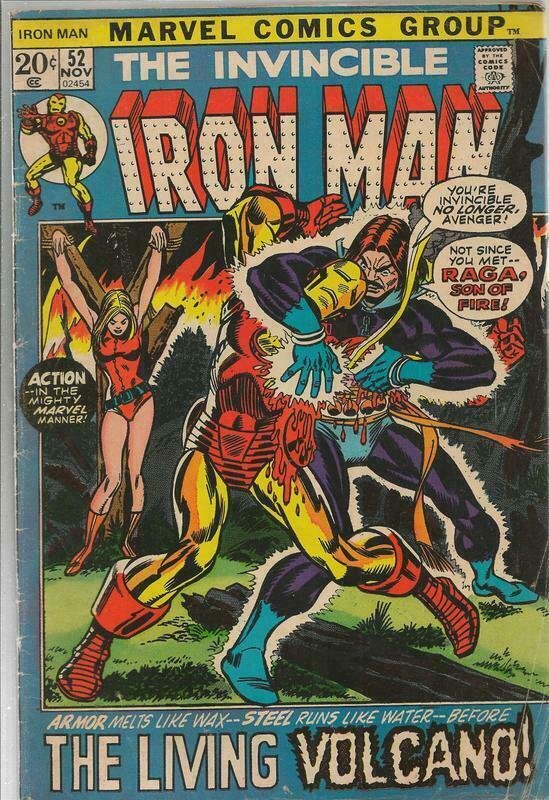 Iron Man #52 ORIGINAL Vintage 1972 Marvel Comics GGA | Comic Books ...
