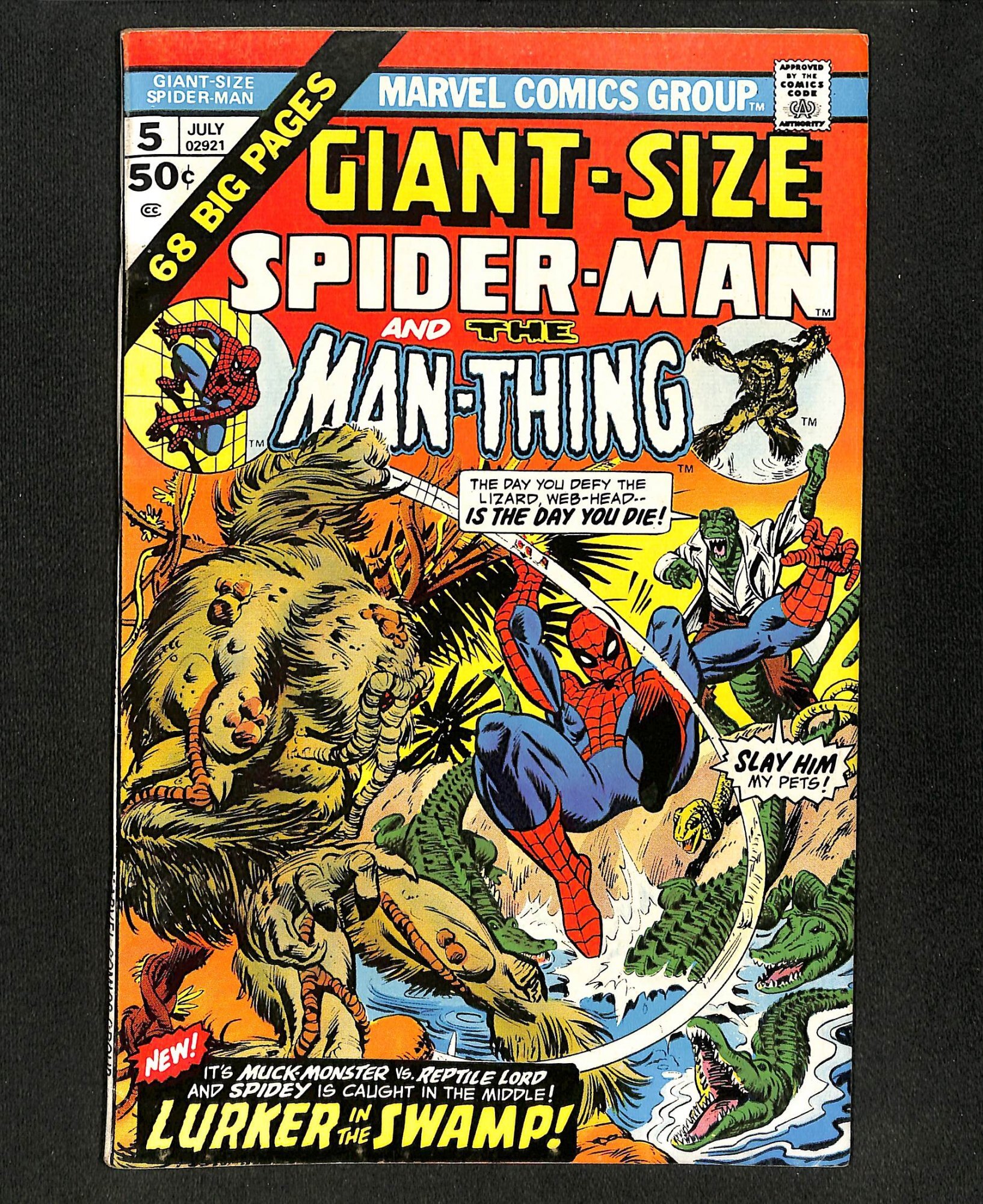 Giant-Size Spider-Man #5 Man-Thing! | Full Runs & Sets, Marvel, Spider ...