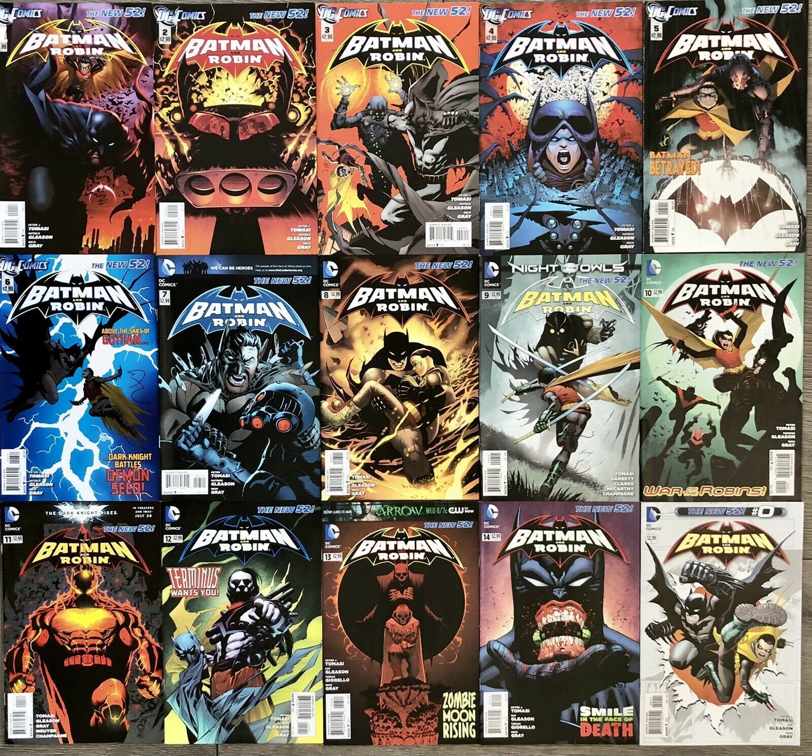 DC Comics New 52 Batman & Robin Vol 2 #0, #1-14 (2011) 15 Issue Bundle ...