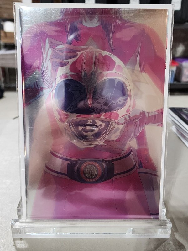 Mighty Morphin Power Rangers Shatteted Grid #1 Pink Ranger Helmet ...