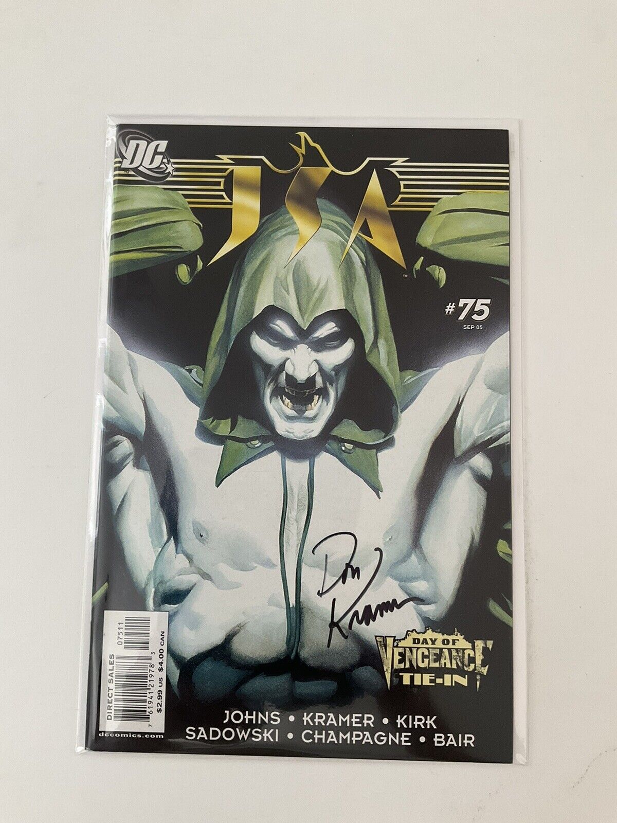 JSA 75 Near Mint Nm Signed Kramer Dc Comics | Comic Books - Modern Age, DC Comics, Spectre ...