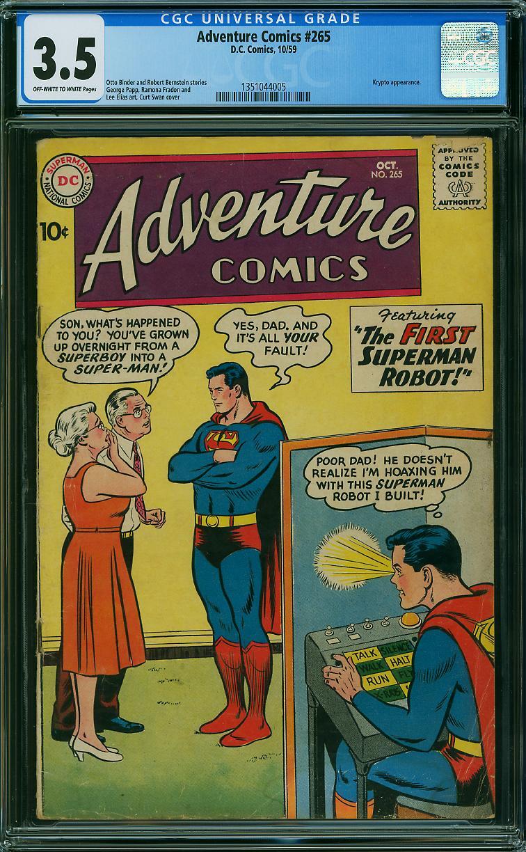 Adventure Comics (1958-1960) CGC SET | Comic Books - Silver Age, DC ...