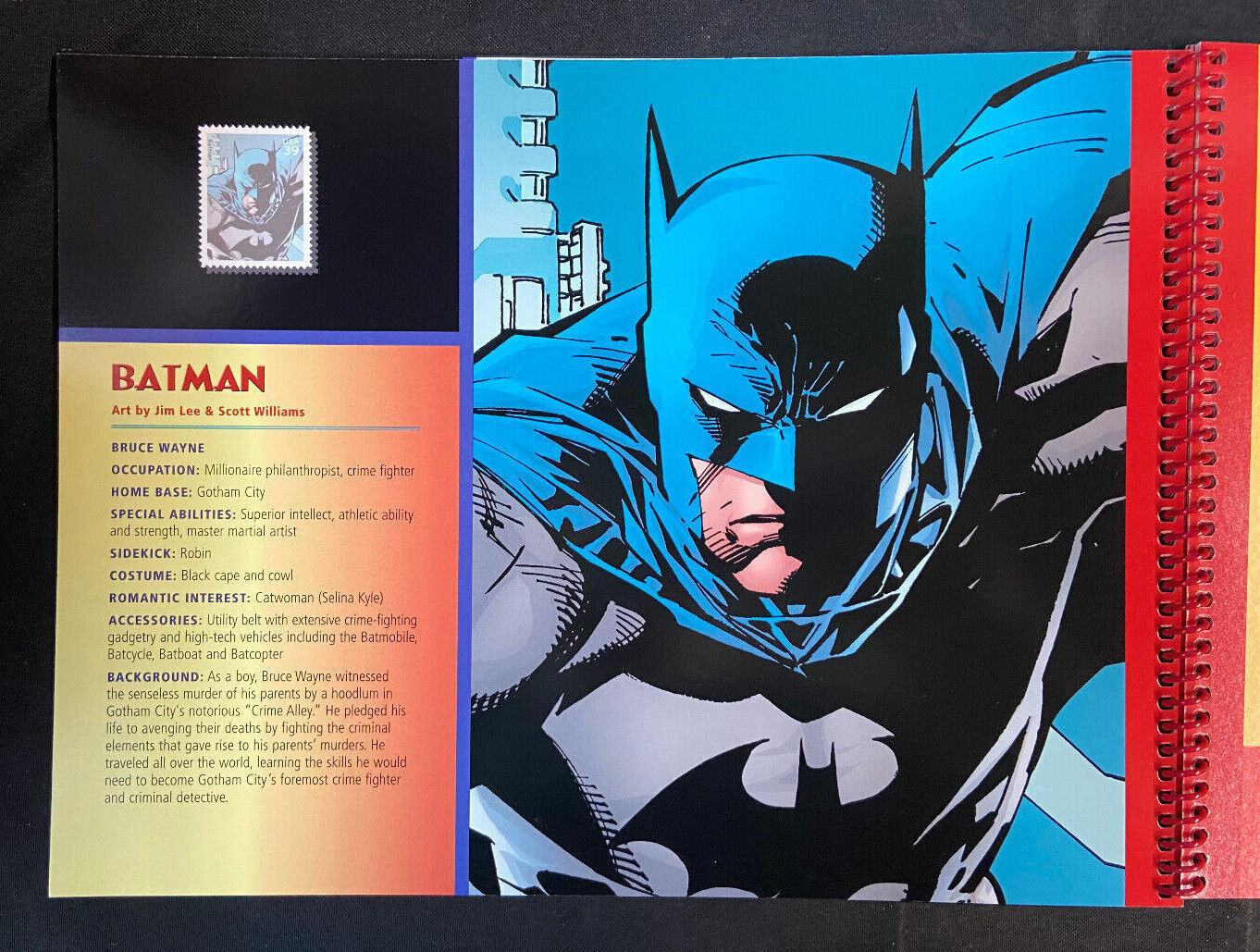 Comic Book Icons on Stamps Booklet With DC Superhero Unused Stamps ...