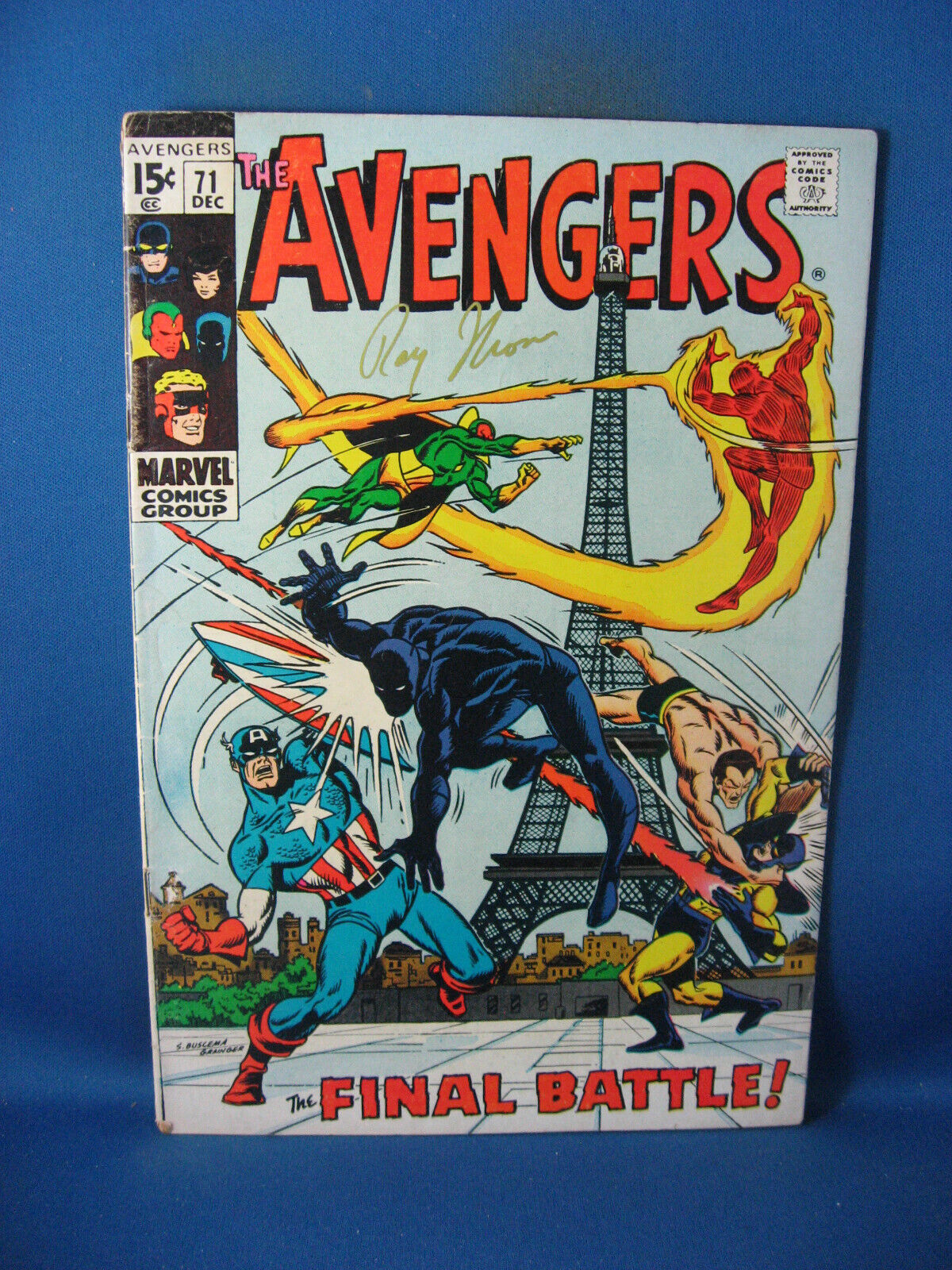 Avengers 71 F 1969 Marvel Signed ROY Thomas First Invaders | Comic ...
