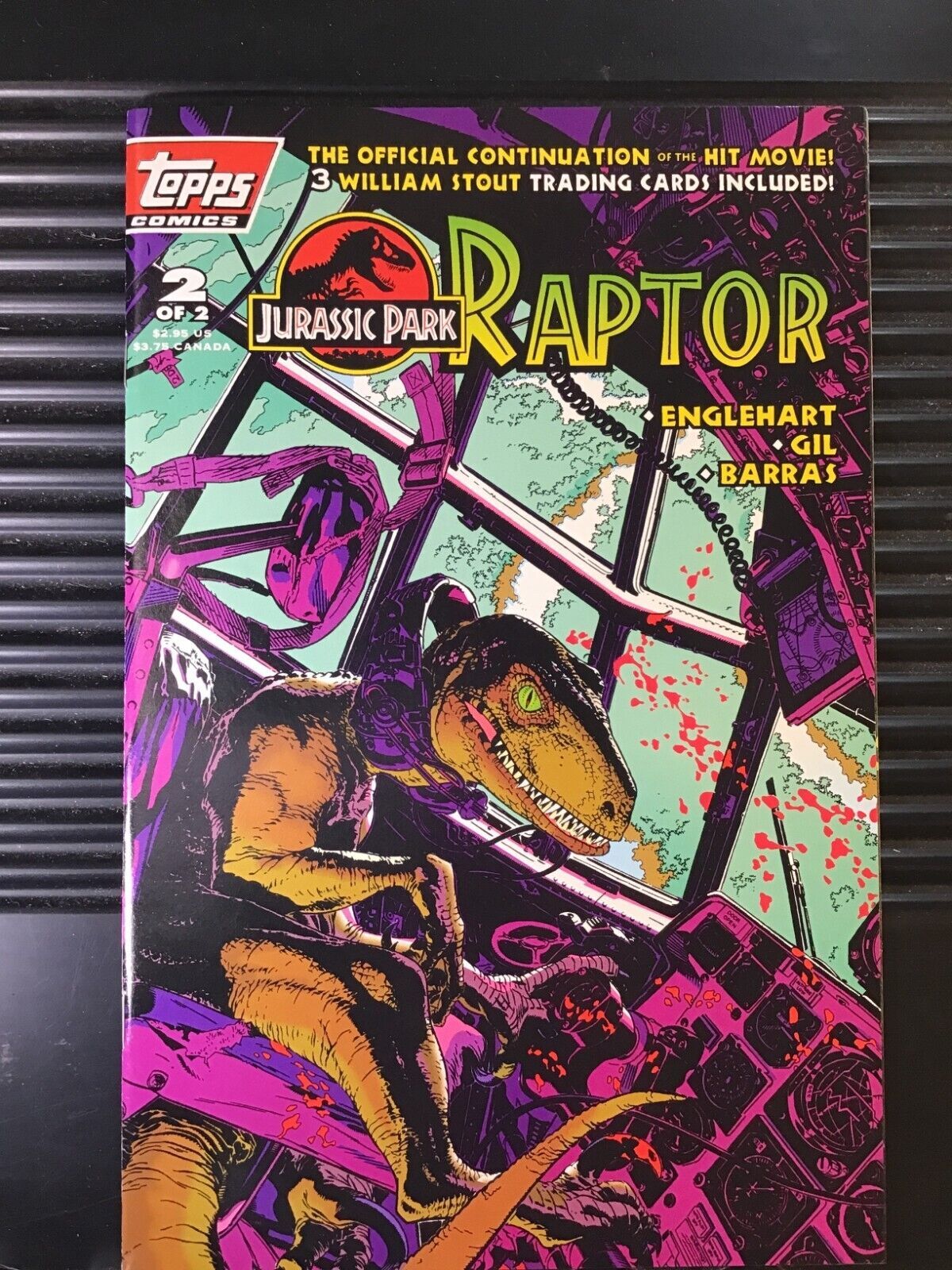 Jurassic Park: Raptor #2 (1993) VF Topps Comic ** NO CARDS | Comic ...