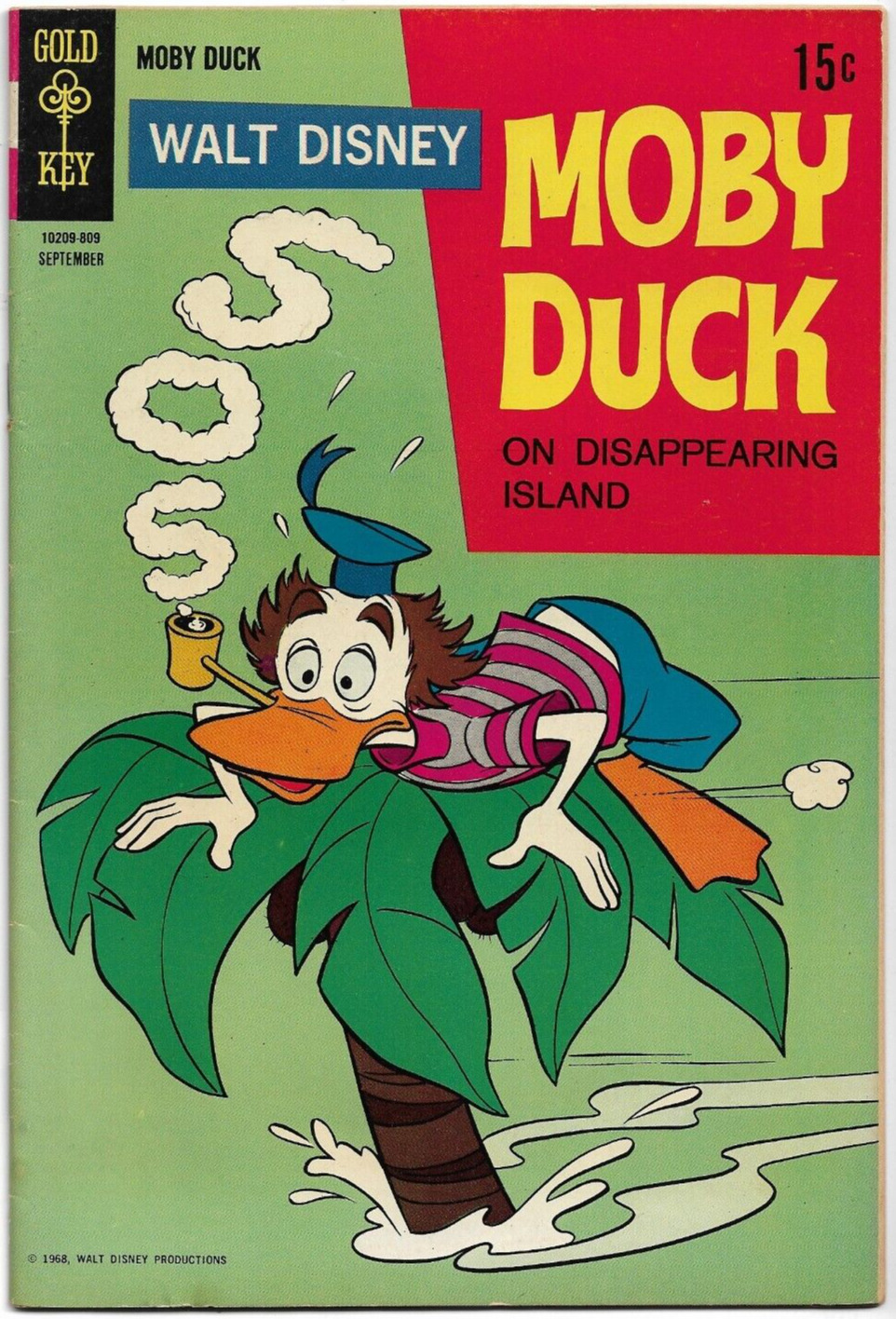 Moby Duck#3 VF 1968 Walt Disney Gold KEY Silver AGE Comics ...