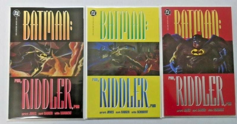 Batman Run Riddler Run set #1 to #3 ll 3 different books 8.0 VF (1992 ...