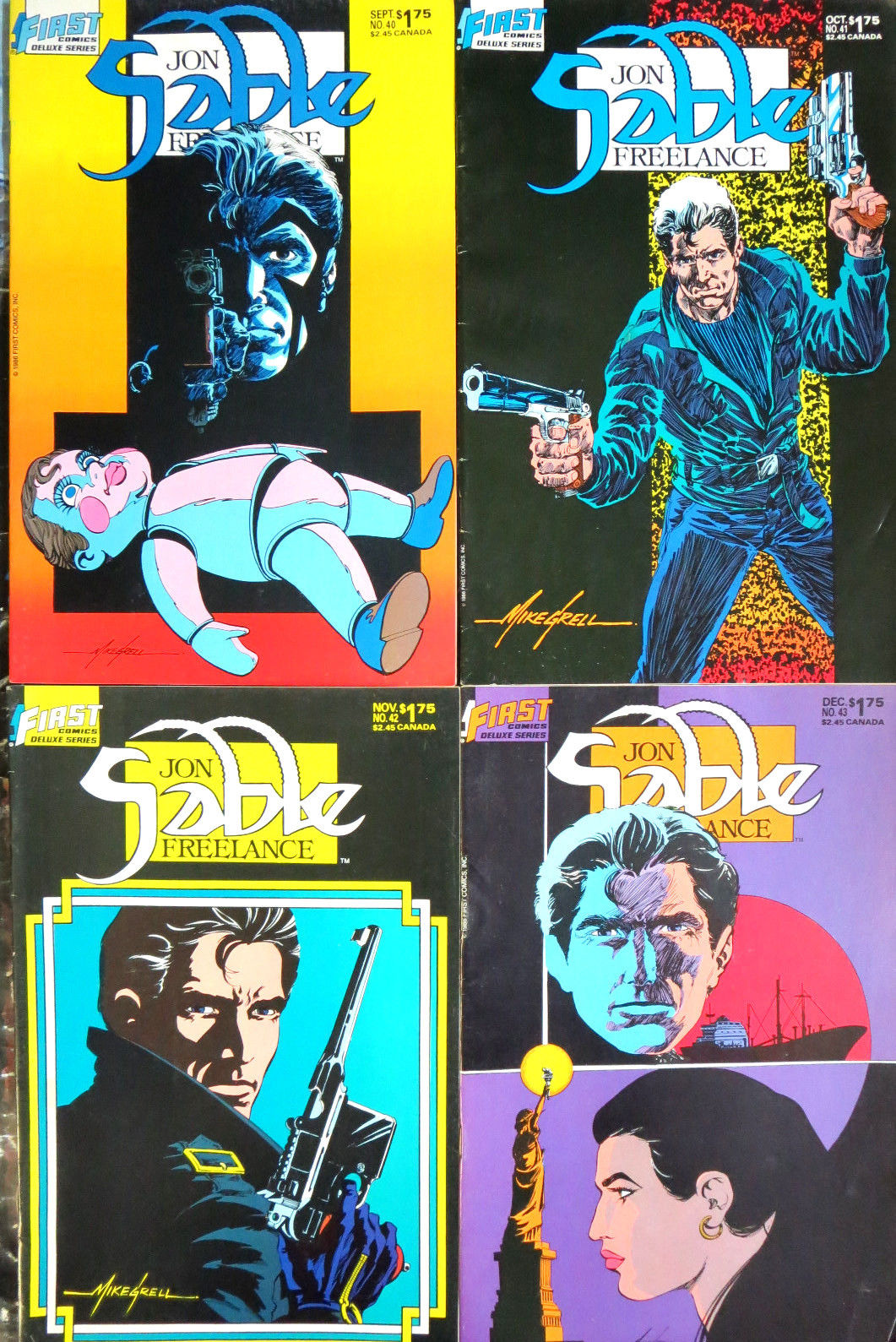 JON SABLE, FREELANCE #7-55, 31 diff - First Publishing Comic Books 1983 ...