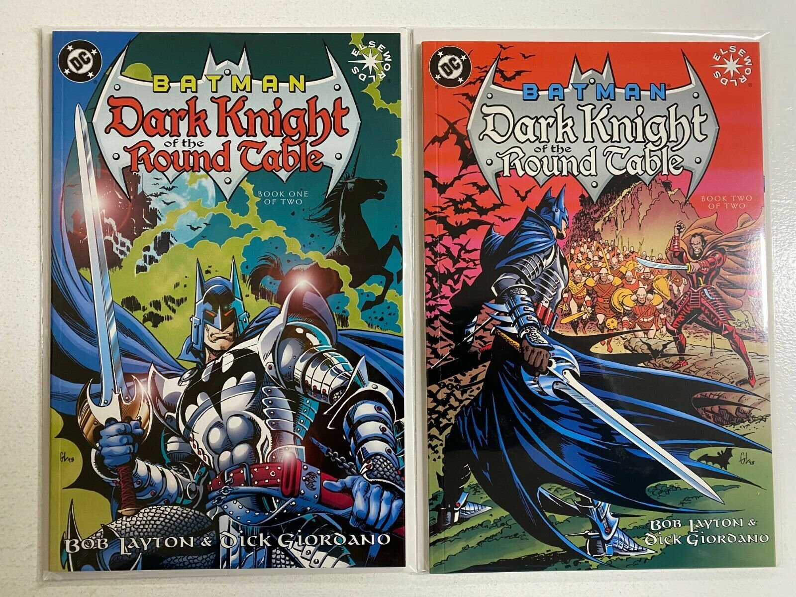 Batman Dark Knight of the Round Table set 1 2 DC 2 pieces 8.0 VF 1999 ...