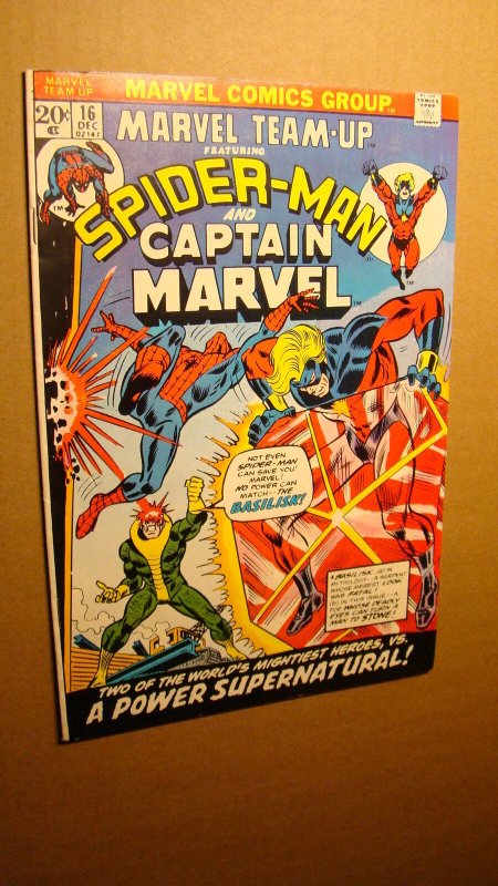 Marvel Team-Up 16 *High GR* Spider-Man Captain Marvel VS Basilisk 1st ...