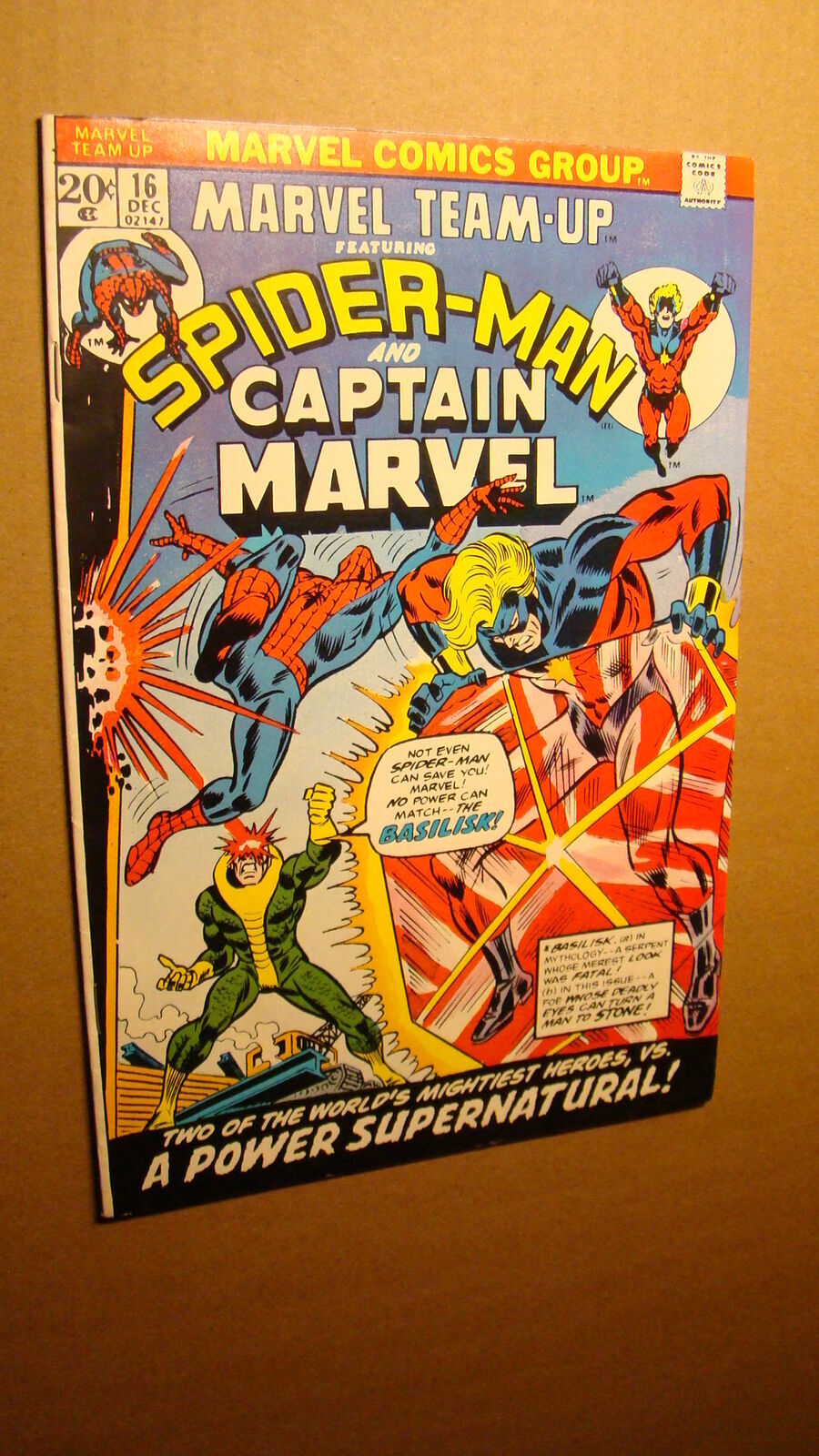 Marvel Team-Up 16 *High GR* Spider-Man Captain Marvel VS Basilisk 1st ...