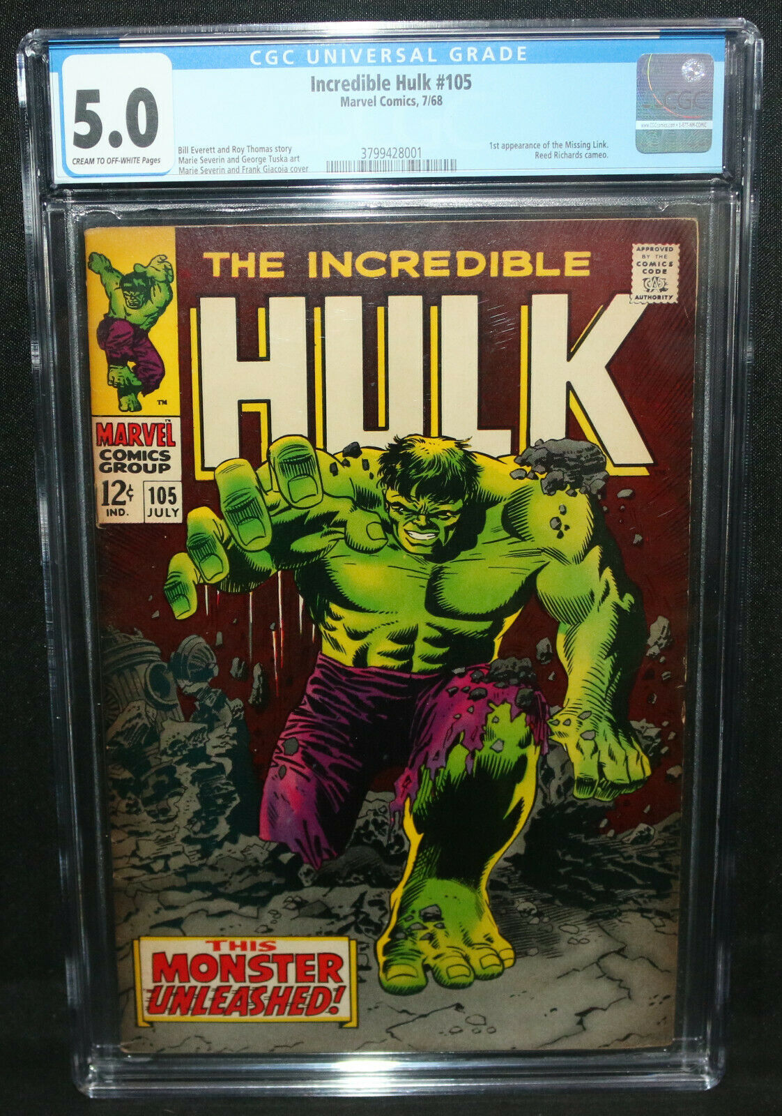 The Incredible Hulk #105 (1968) | Comic Books - Silver Age, Marvel ...