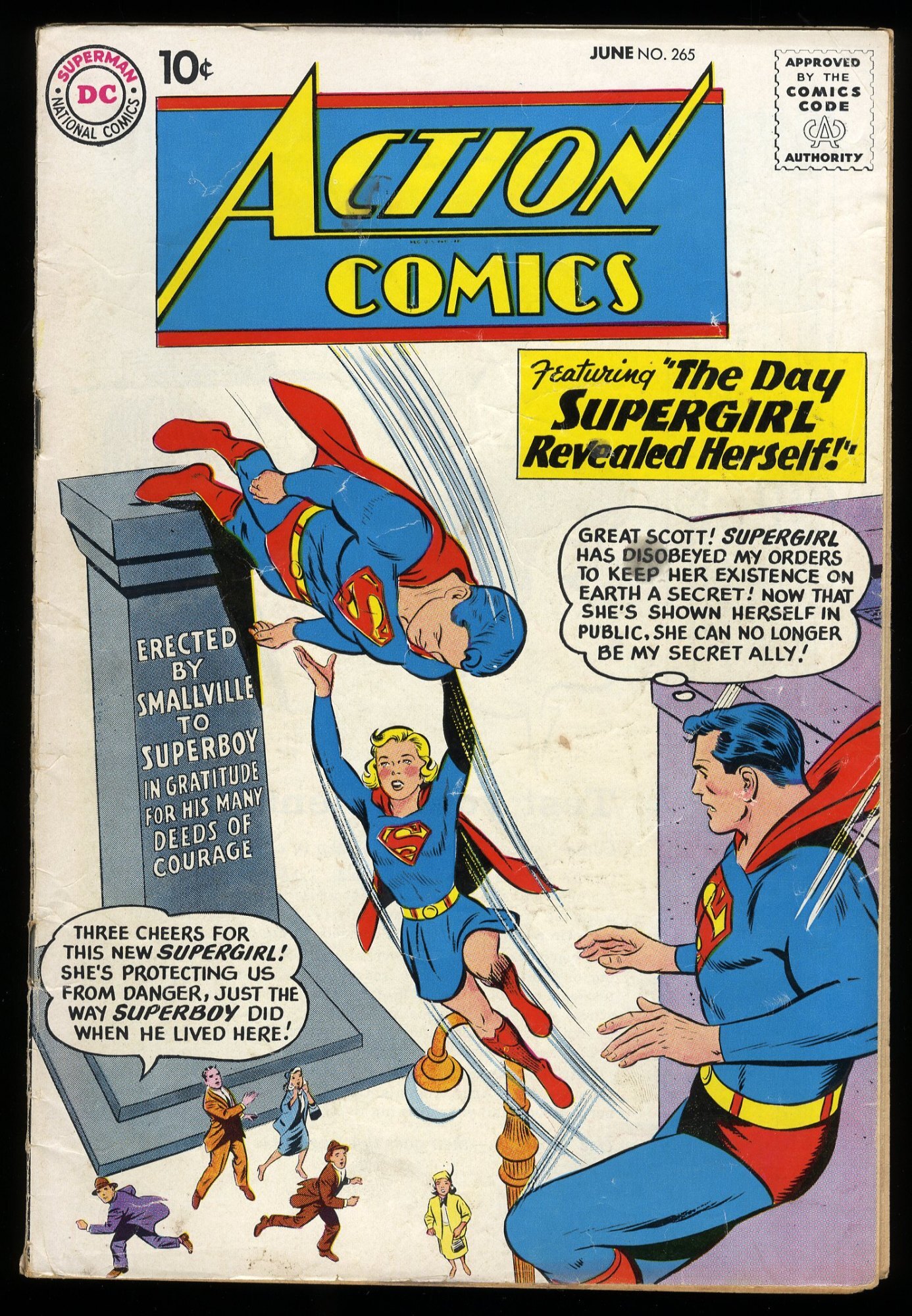 Action Comics #265 FN 6.0 Hyper-Man! Superman! Supergirl! Curt Swan Art ...