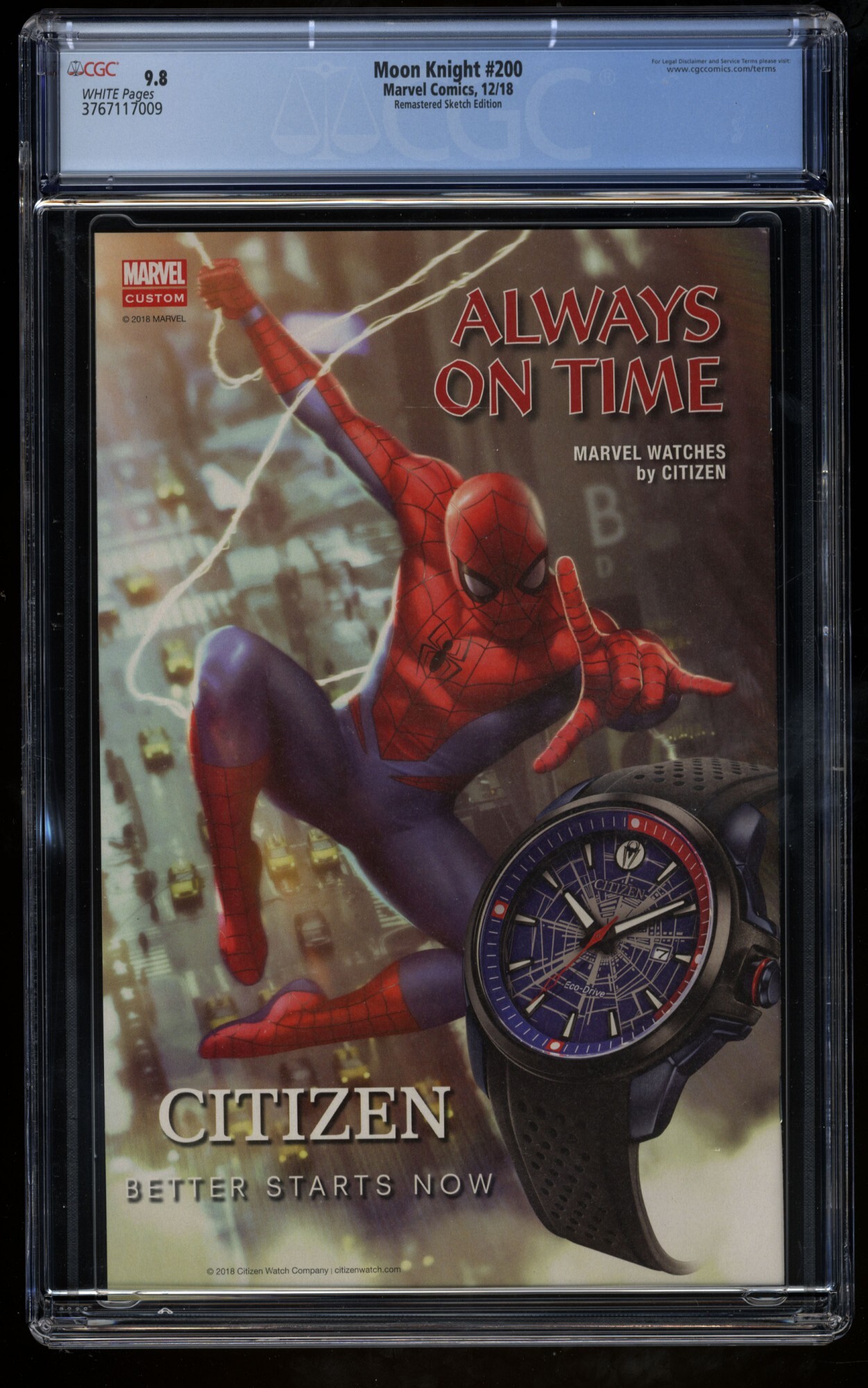 Moon Knight #200 CGC NM/M 9.8 1:1000 Remastered Sketch Variant! | Comic ...