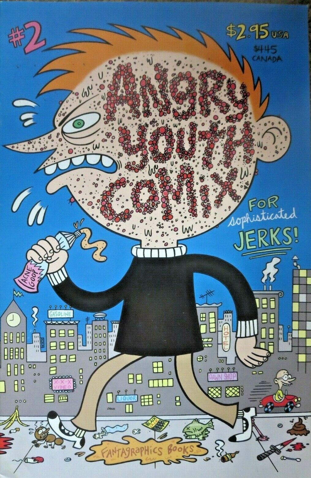 ANGRY YOUTH COMIX (Fantagraphics,7/2001) FINE (F) First Print- Johnny Ryan! | Comic Books ...