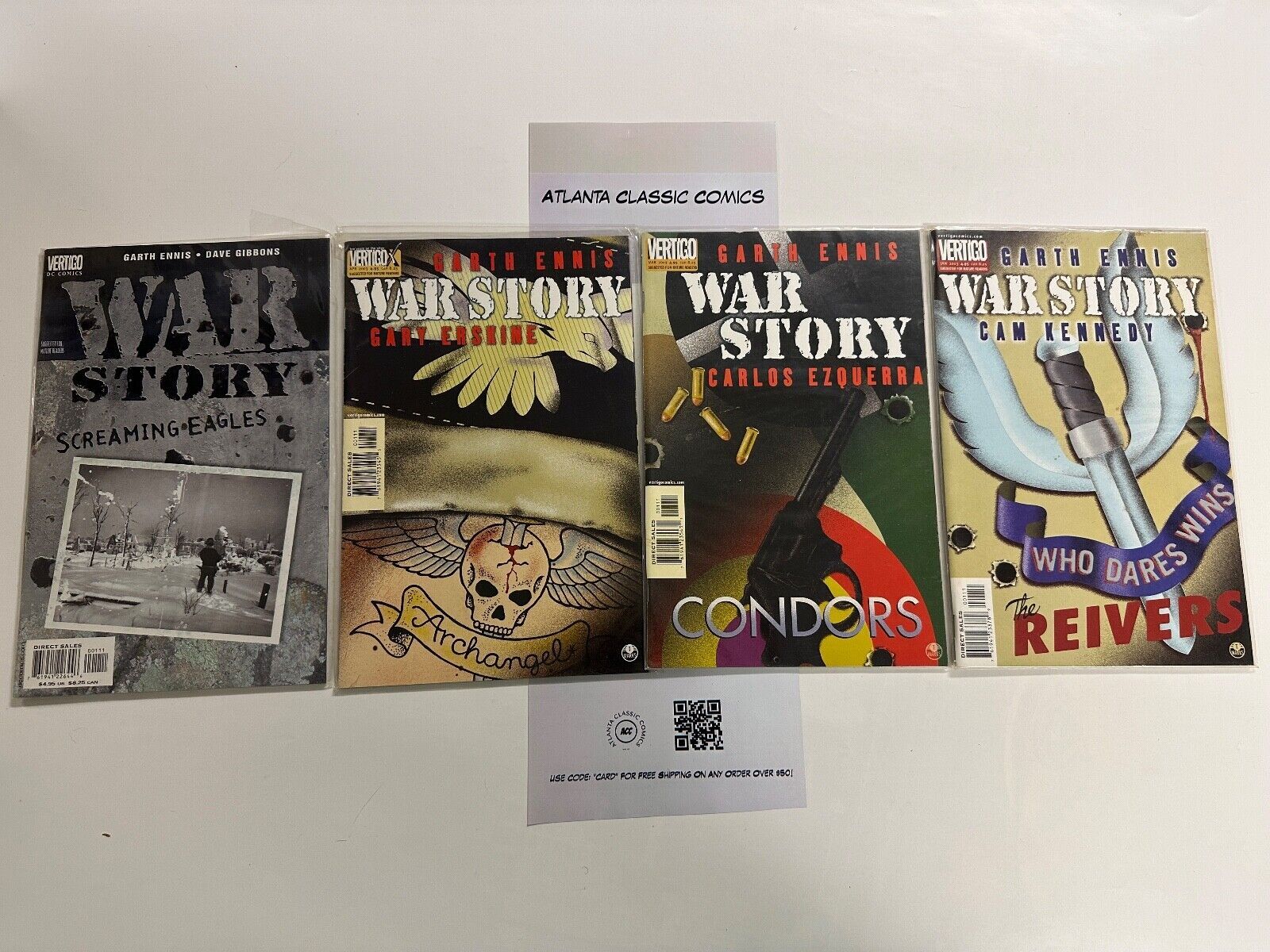 4 War Stories Vertigo Comics Screaming Eagles, Archangel, Condors ...