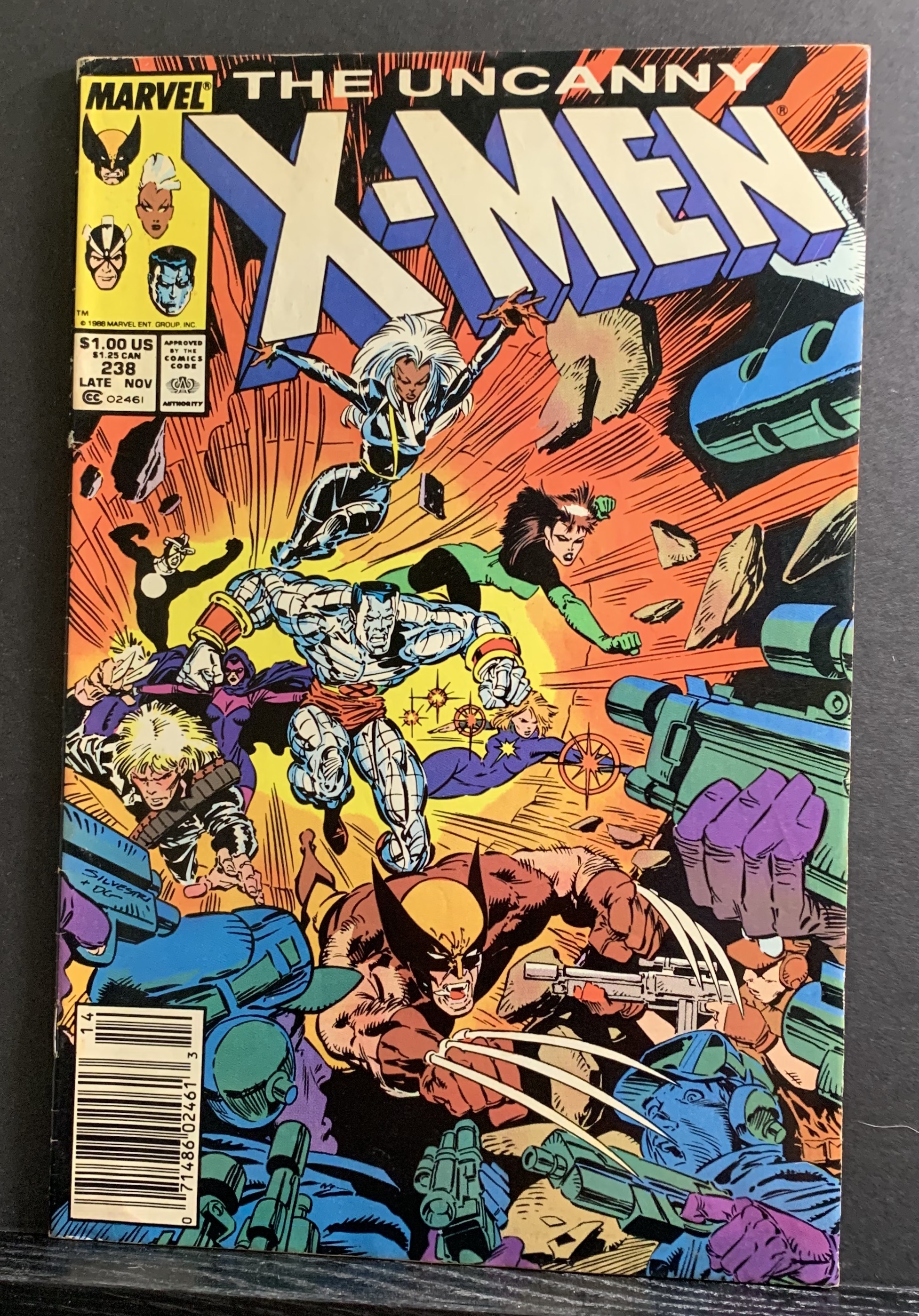 The Uncanny X-Men #238 (1988) Marc Silvestri Wolverine / Rogue Cover ...