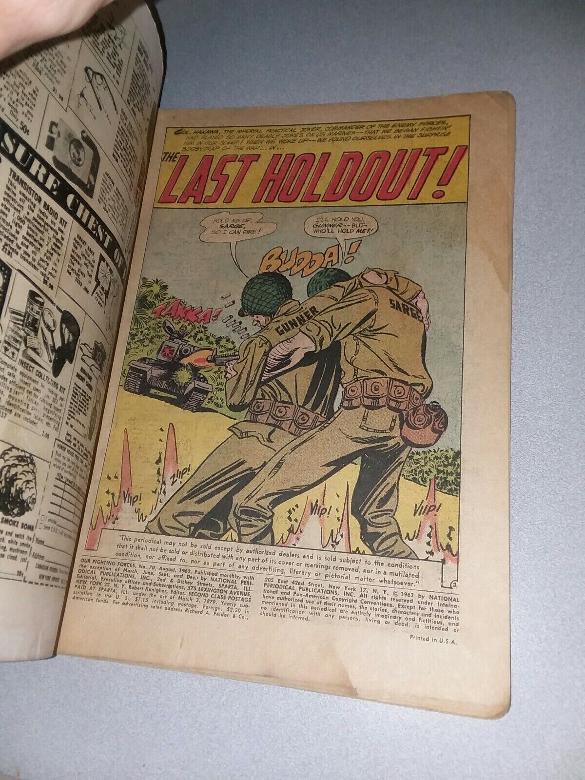 Our Fighting Forces 70 and 72 Dc Comics Early Silver Age Gunner Sarge The Pooch | Comic Books ...