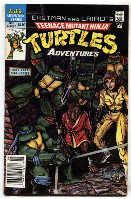 Teenage Mutant Ninja Turtles Adventures #1 Comic Book Newsstand 1st ...