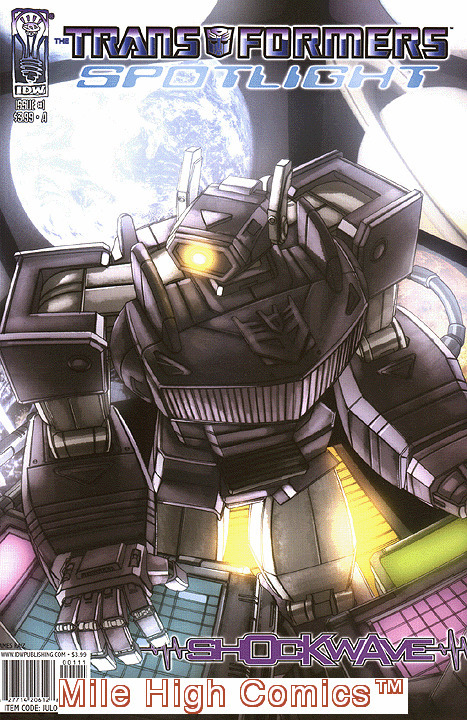 TRANSFORMERS SPOTLIGHT: SHOCKWAVE (2006 Series) #1 A Fine Comics Book ...