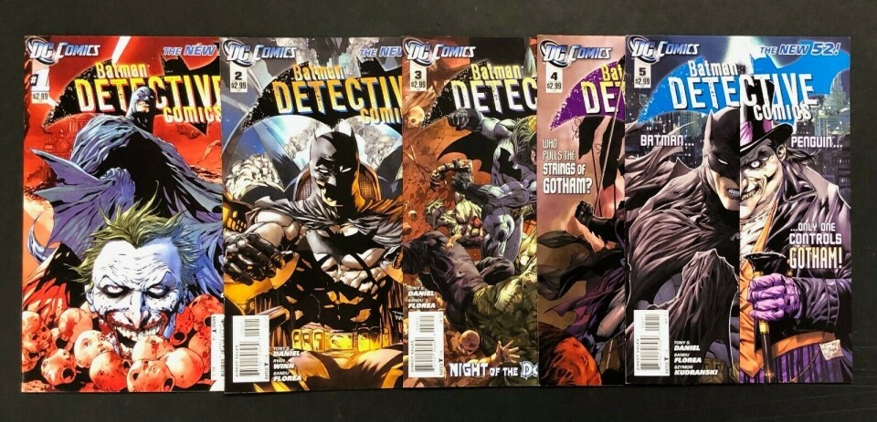 Detective Comics (2011) #'s 1 2 3 4 5 Tony Daniel Cover & Art The New ...