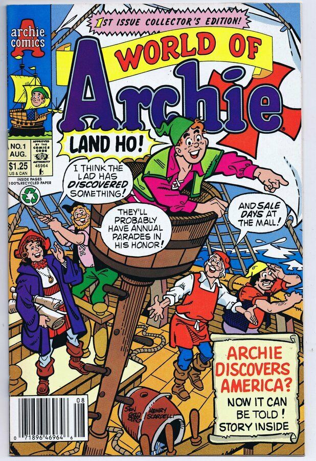 World of Archie #1 ORIGINAL Vintage 1992 Archie Comics | Comic Books ...