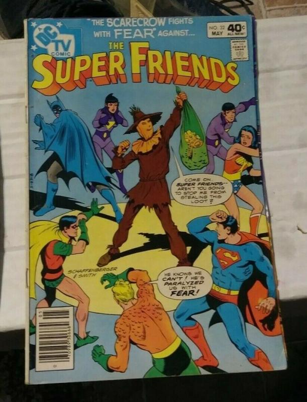 The Super Friends # 32 1980 DC Comics Scarecrow Batman Superman ...
