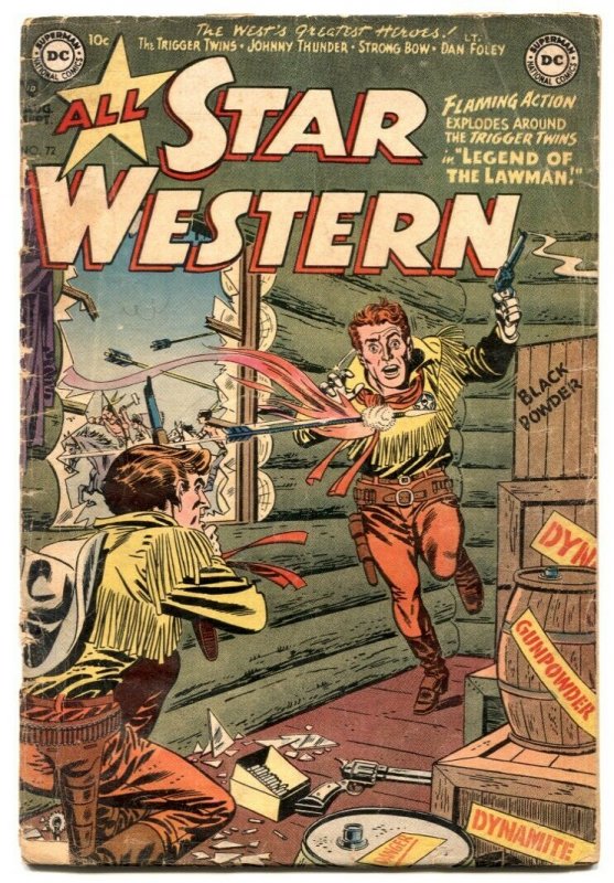 All Star Western Comics #72 1953- TRIGGER TWINS- Johnny Thunder | Comic ...