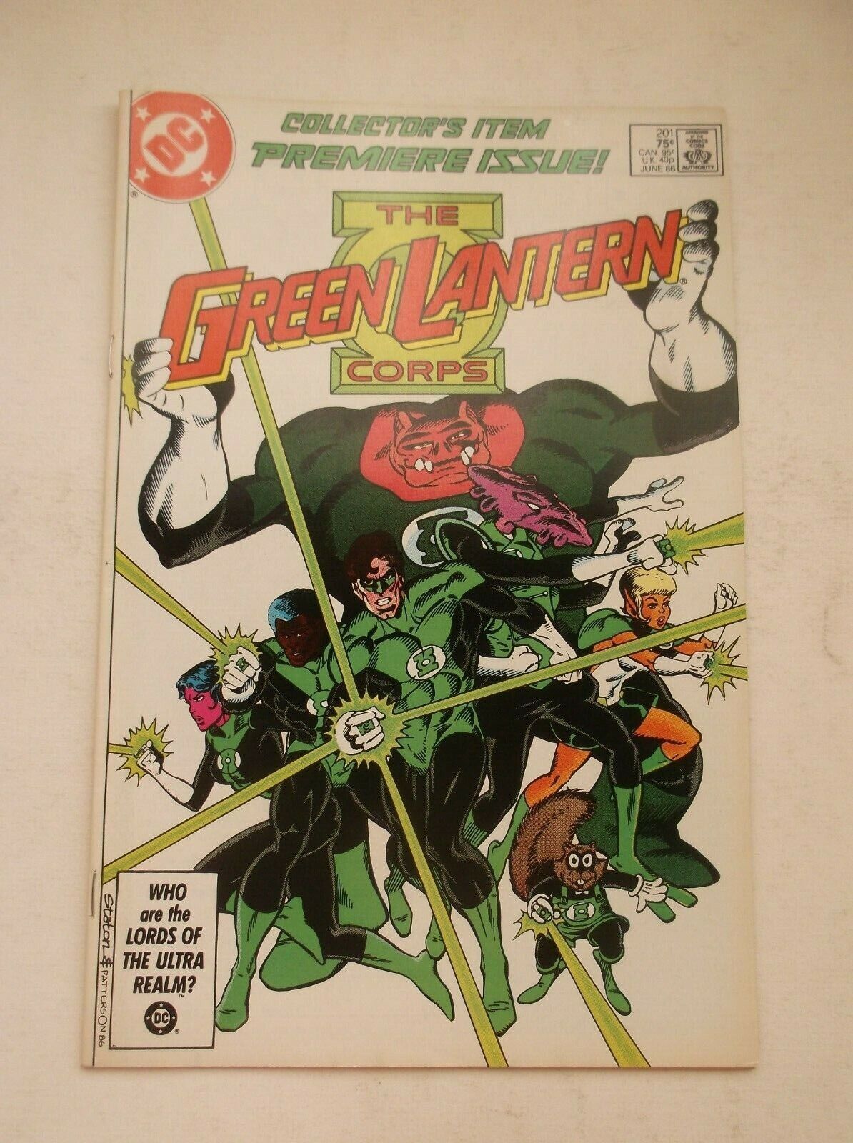 DC: the Green Lantern Corps #201-203, 1st Kilowog APP., KEY Book, 1986 ...