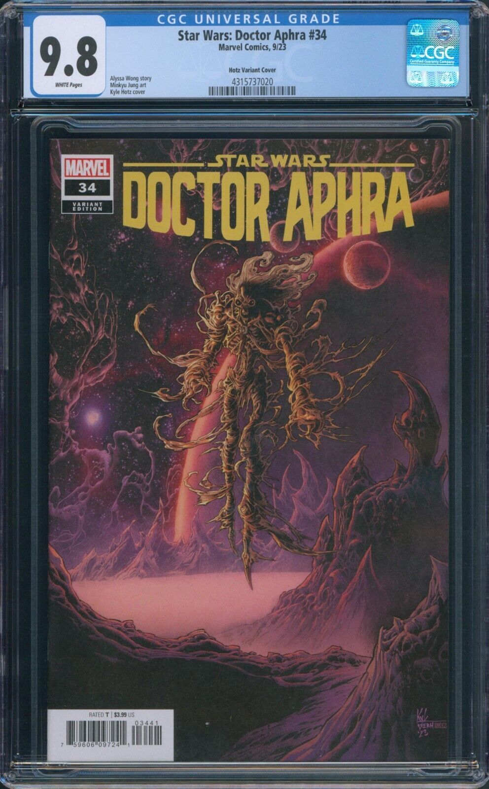 Star Wars Doctor Aphra #34 CGC 9.8 1st Variant Cover of Starweird ...