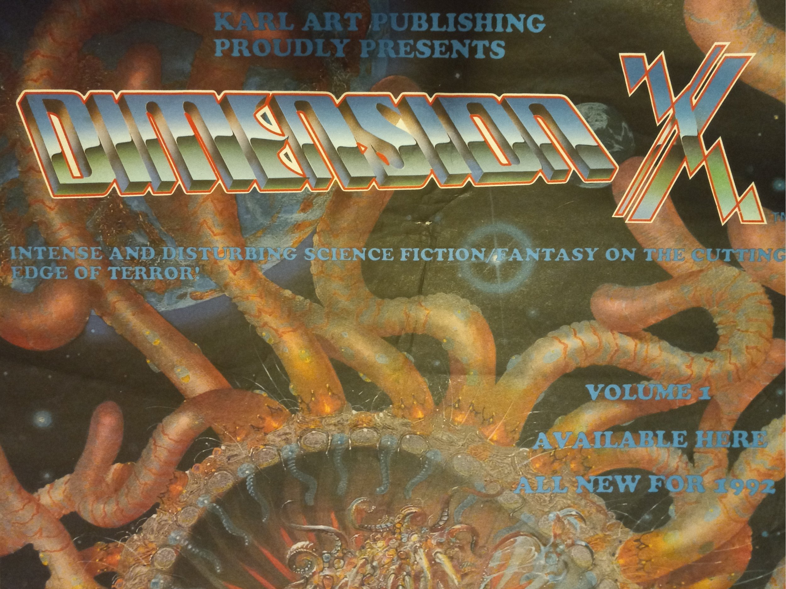 DIMENSION X, (1992) Comic Book Advertisement poster Signed by BARRY ...